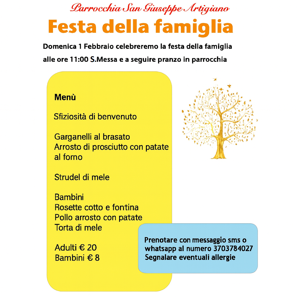 Festa Della Famiglia.. - Parrocchia San Giuseppe Carpi